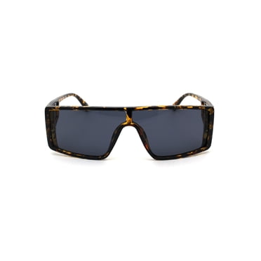 Unisex Mobster Mafia Flat Top Plastic Rectangular Sunglasses Black ...