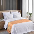 Abstract Line Peaks Bed Runner Twin Size Modern Geometric Lines Sunset ...
