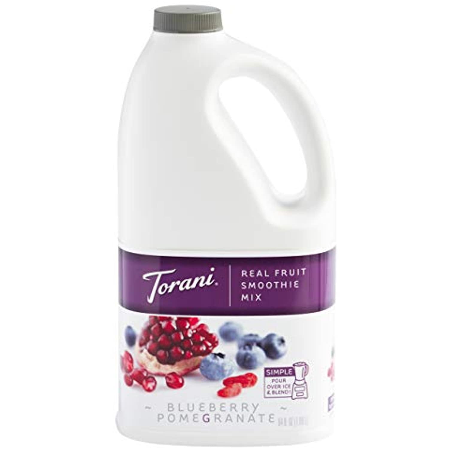 Torani Real Fruit Smoothie Mixes, Blueberry Pomegranate, 64 Ounce ...