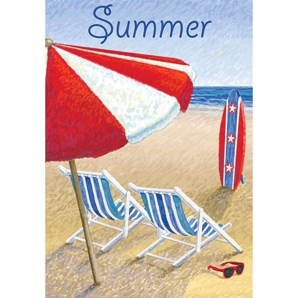 Premier Illuminated House Flag - Patriotic Beach Chair - Walmart.com