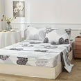4pcs Love Heart Leopard Print Bedding Set - Soft & Comfortable Fitted ...