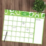 July 2017-June 2018 Watercolor Desk Pad Calendar - Walmart.com