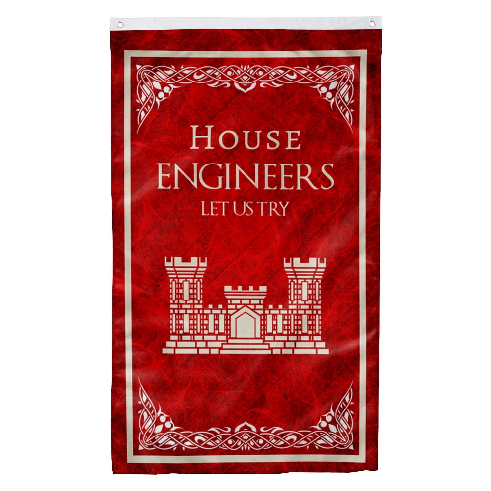 Cayyon House Engineers Flag 3x5Feet Military Banner with 2 Brass ...