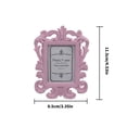 2 Pack European Resin Tabletop Photo Frame With Intricate Carvings ...