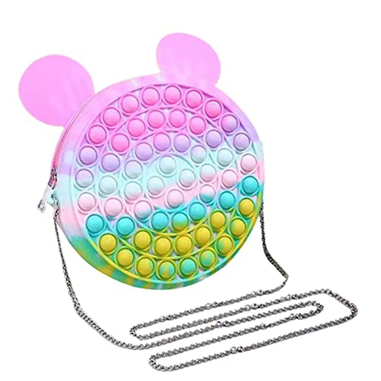 Push Bubble Handbag Pop Women Tote Bag Silicone Pressure Relieving ...