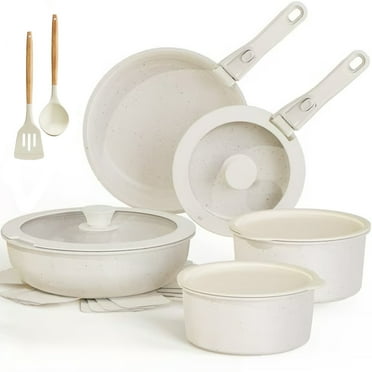Camco Stainless Steel Nesting Cookware Set- Non Stick Pans and Pots ...