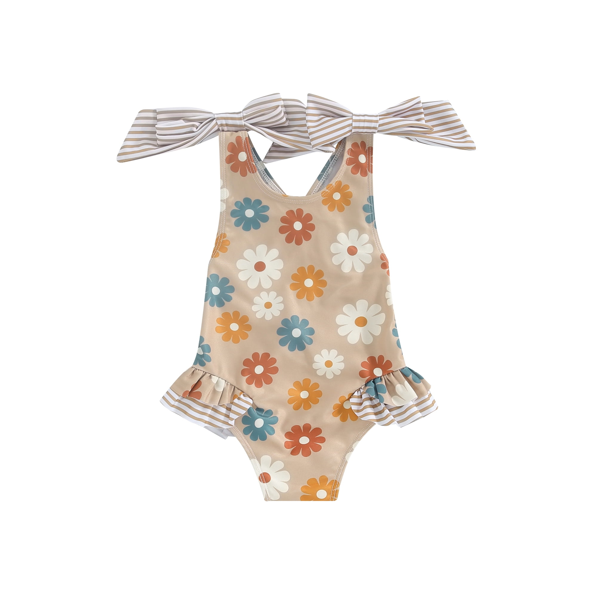 Click here for Gupgi Kids Girls Floral Swimsuits 2 3 4 5 6 Years... prices