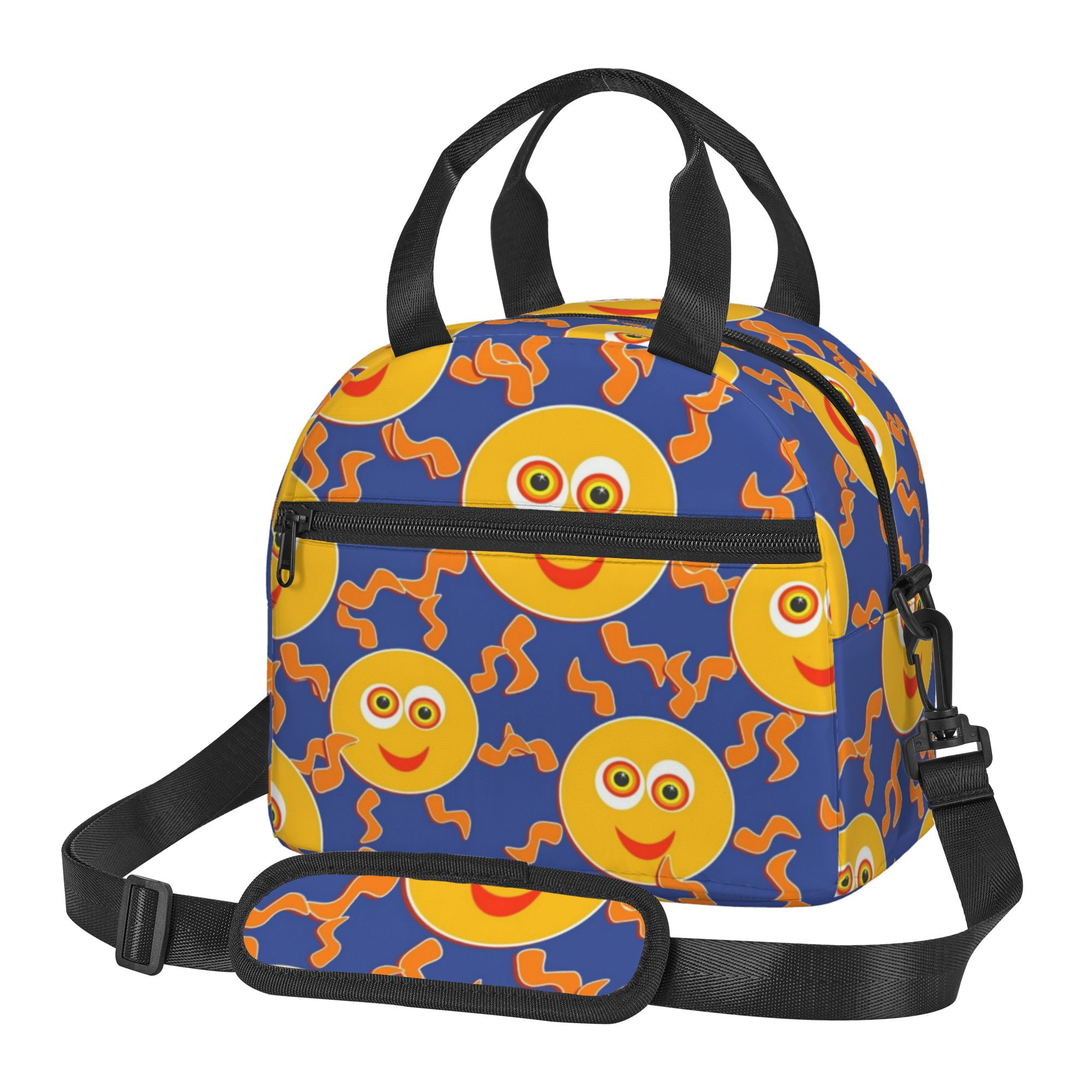 DouZhe Lunch Bags for Women and Men, Cartoon Smile Sun Prints Reusable ...