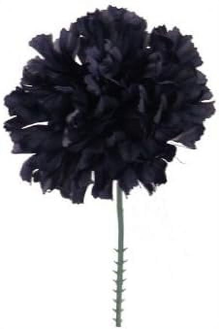Navy Blue Silk Carnation Picks, Artificial Flowers For Weddings ...