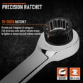 Extra Long Ratcheting Wrench Set, 8-22MM Double Box End, 9-Piece Metric ...