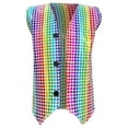Carnival Themed Boys Vest Featuring Square Patchwork and Sequin ...