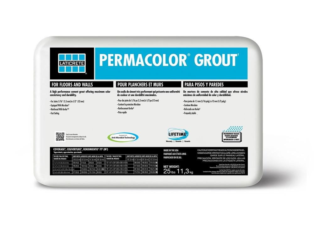 LATICRETE PERMACOLOR GROUT ANTIQUE WHITE 25LB - Walmart.com