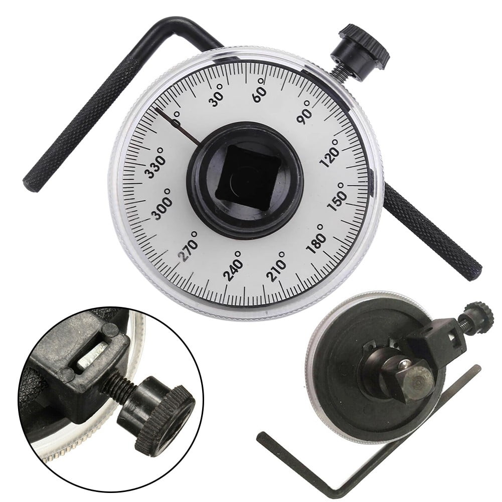 QXKE 1/2inch Drive Torque Angle Gauge Meter 0-360 Degrees Measurer ...
