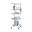 TRINITY EcoStorage® 5-Tier Commercial Wire Shelving w/ Baskets & Wheels ...