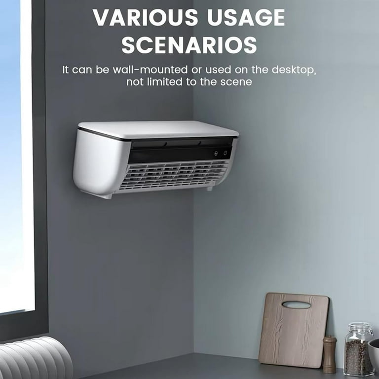 Wireless Charging Air Cooler No-Drill Wall Mounted Air Conditioner Fan ...