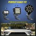 Nilight Ditch Light Brackets Hood Hinges Mount Bracket Kit for ...