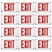 LEONLITE 12-Pack Wet Location LED Exit Sign, Weatherproof Outdoor ...