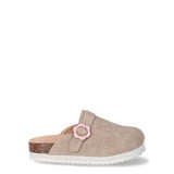 Justice Little & Big Girl Slip-On Platform Clogs with Flower Buckle for ...