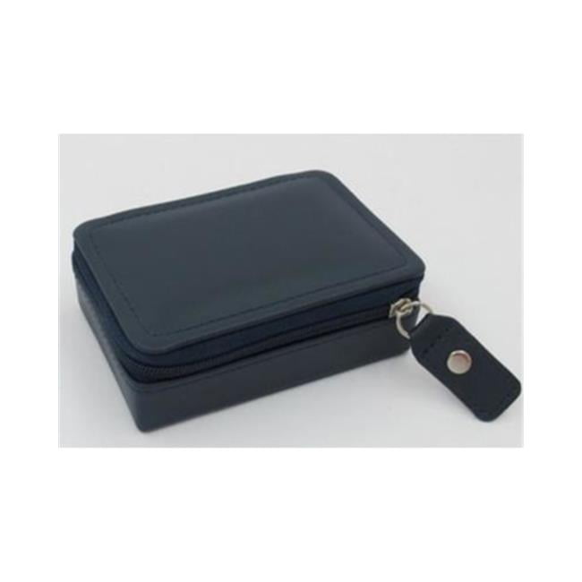 Budd Leather 545615-5 Zippered Jewelry Box with 6 Inside, Compartments ...