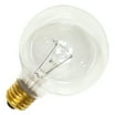 GE 25-Watt G25 Globe Light Bulb, Crystal Clear, Medium Base, Round ...