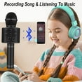 Microphone for Kids,Wireless Bluetooth Karaoke Machine for Kids ...
