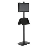 M&T Displays Free Standing Display Stand in with 1 x (8.5x11) Frame in ...