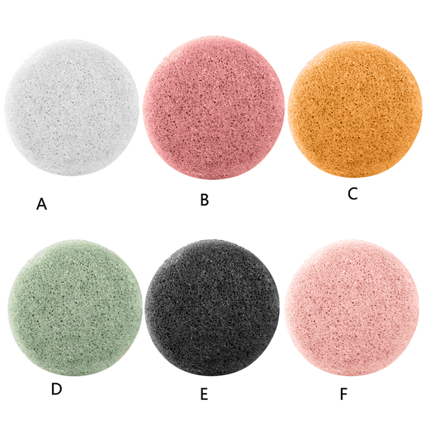 Face Cleaning Sponge Round Face Cleaning Pad Facial Washing Portable ...