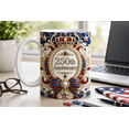 America 250th Anniversary Accent Mug 1776-2026 Patriotic Crown Coffee ...