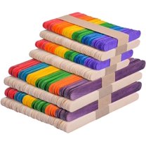 50 Piece Square Craft Sticks Wooden Sticks Soft Balsa Woods for DIY ...