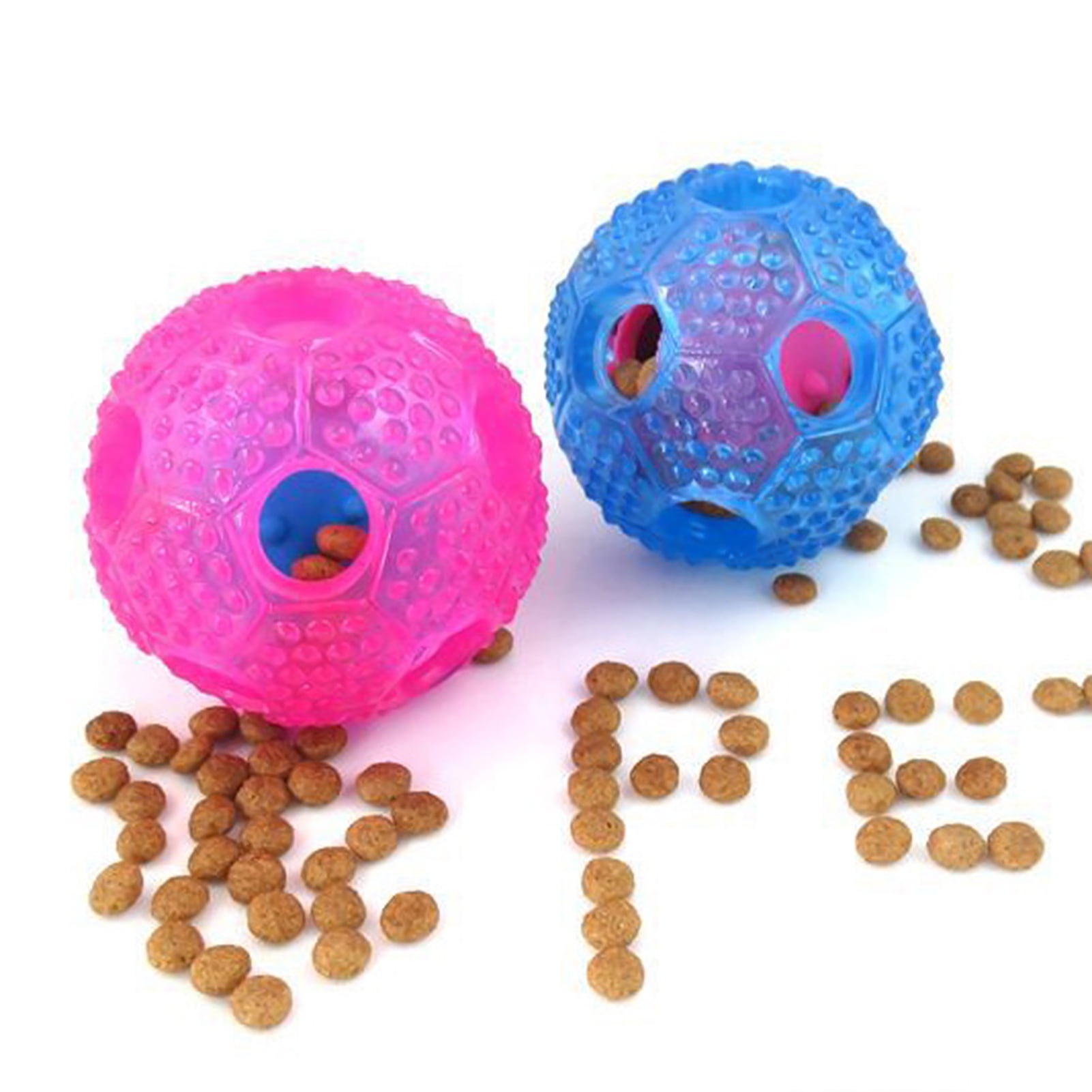 SPRING PARK Teething Treat Ball for Dogs, Interactive Pet Training Toy ...