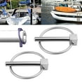 1/2Pcs Trailer Lock Pin Stainless Steel Round Safety Pin Fasteners ...
