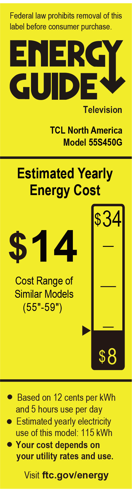 TCL 55” Class S Class 4K UHD HDR LED Smart TV with Google TV, 55S450G ...