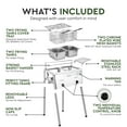 Bioexcel 5 qt 2-Tank Deep Fryer with Thermometer, Propane Power ...