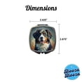 Bernese Mountain Dog Contemporary Art Travel Makeup Handbag Purse Small ...