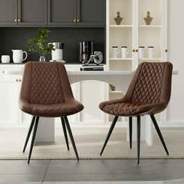 Mai Faux Leather Blue Dining Chairs Set of 2 Walmart