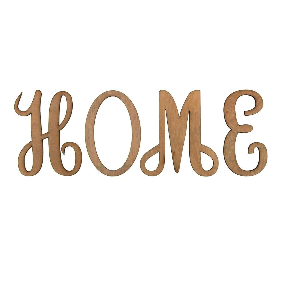 Home Wooden Christmas Letter Cut-Outs, Natural, 3-Inch - Walmart.com