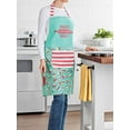 Mainstays Chef Kitchen Apron, 28" x 32" Cupcake Cotton Bib Apron with ...