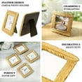 Efavormart 4 Pack | Gold Resin 3" Mini Square Vintage Feather Picture ...