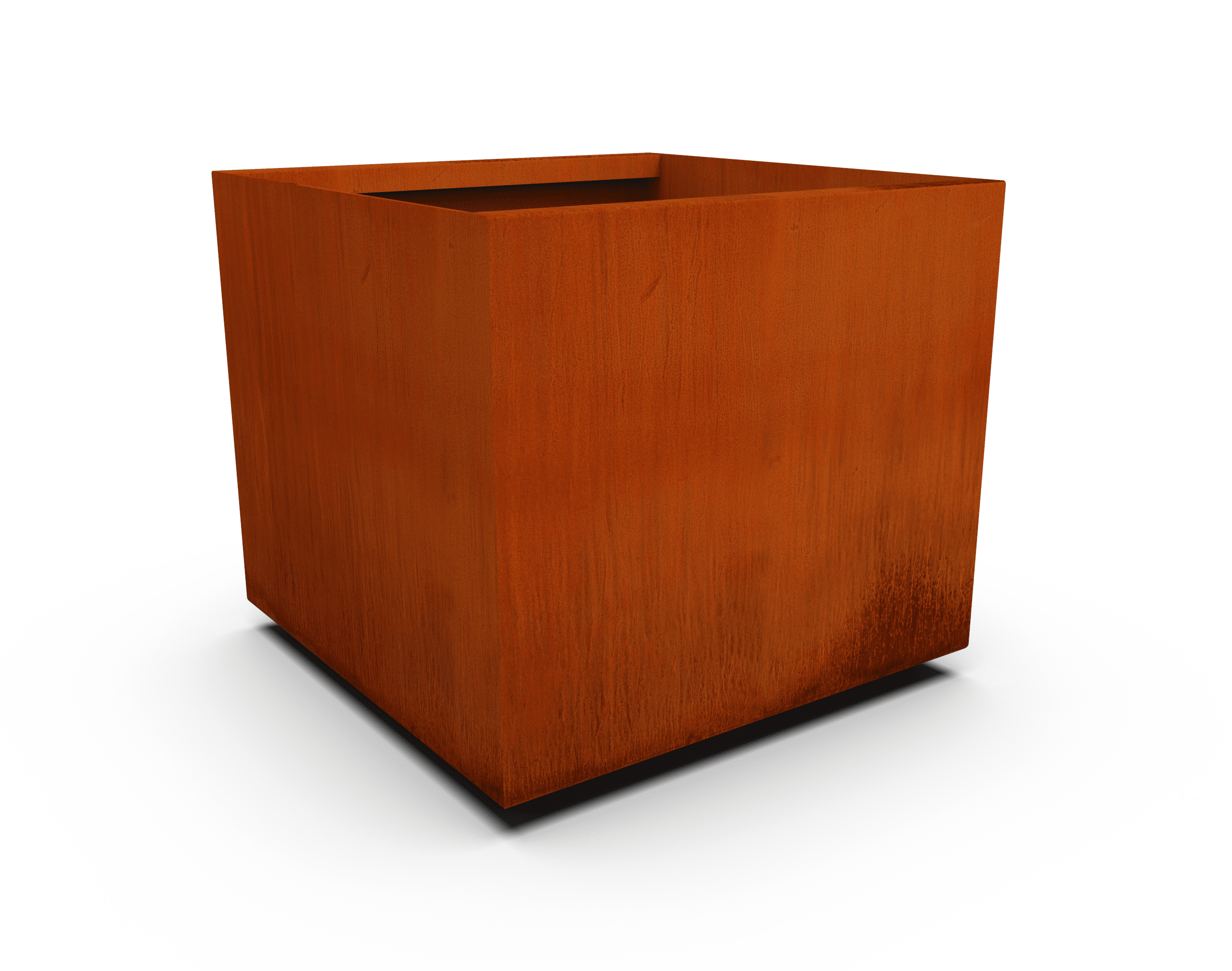 PLANTERCRAFT Corten Steel metal planter box, Square & Cube sizes ...
