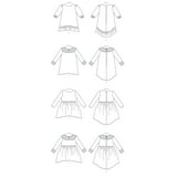 McCall's Sewing Pattern Children's/Girls' High-Low Dresses with Collar ...