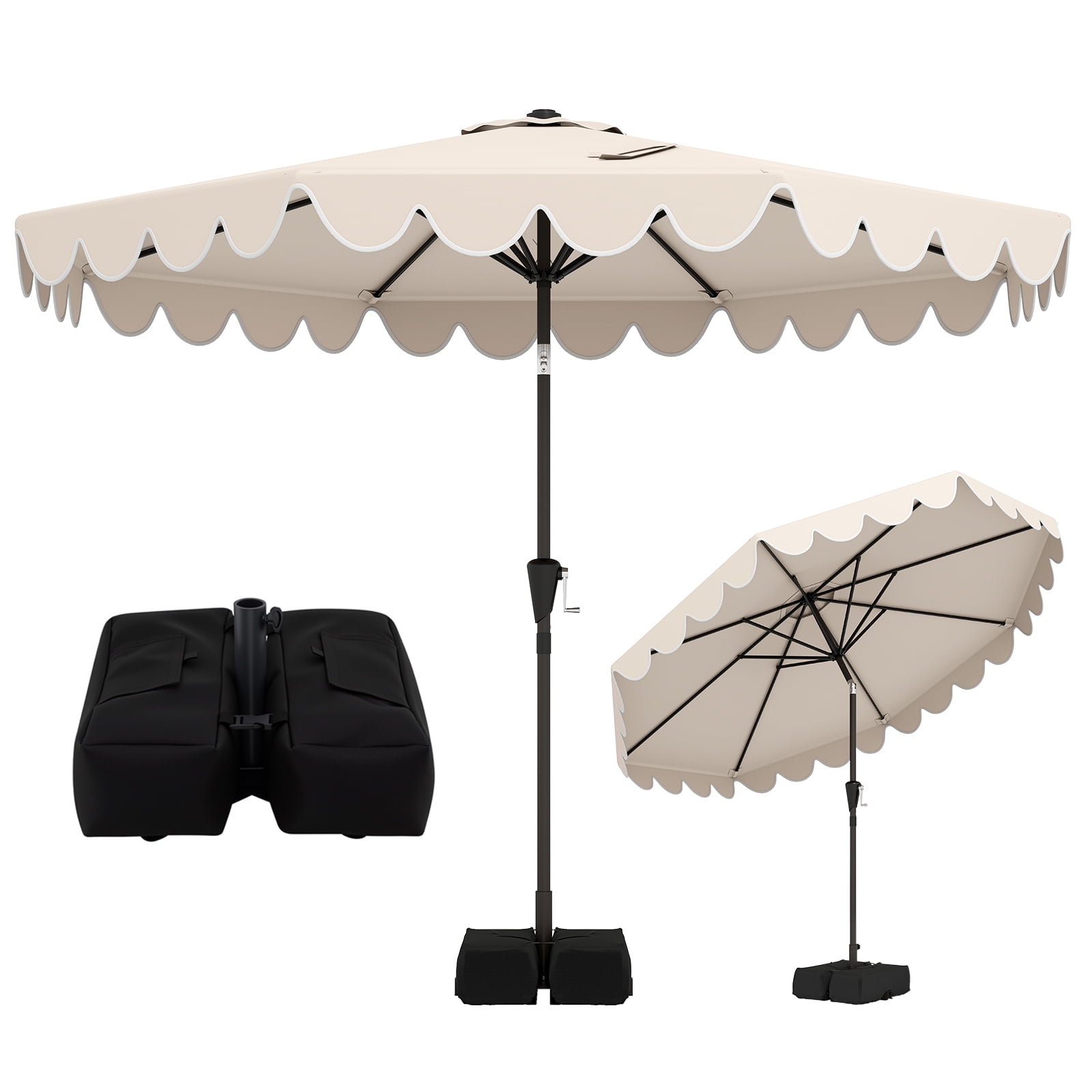 Click here for Costway 10 Ft Patio Umbrella With Weighted Base  S... prices