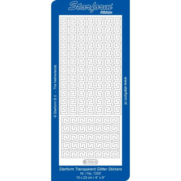 Ecstasy Crafts Glitter Sticker - Deco Stickers - Glitter Silver ...