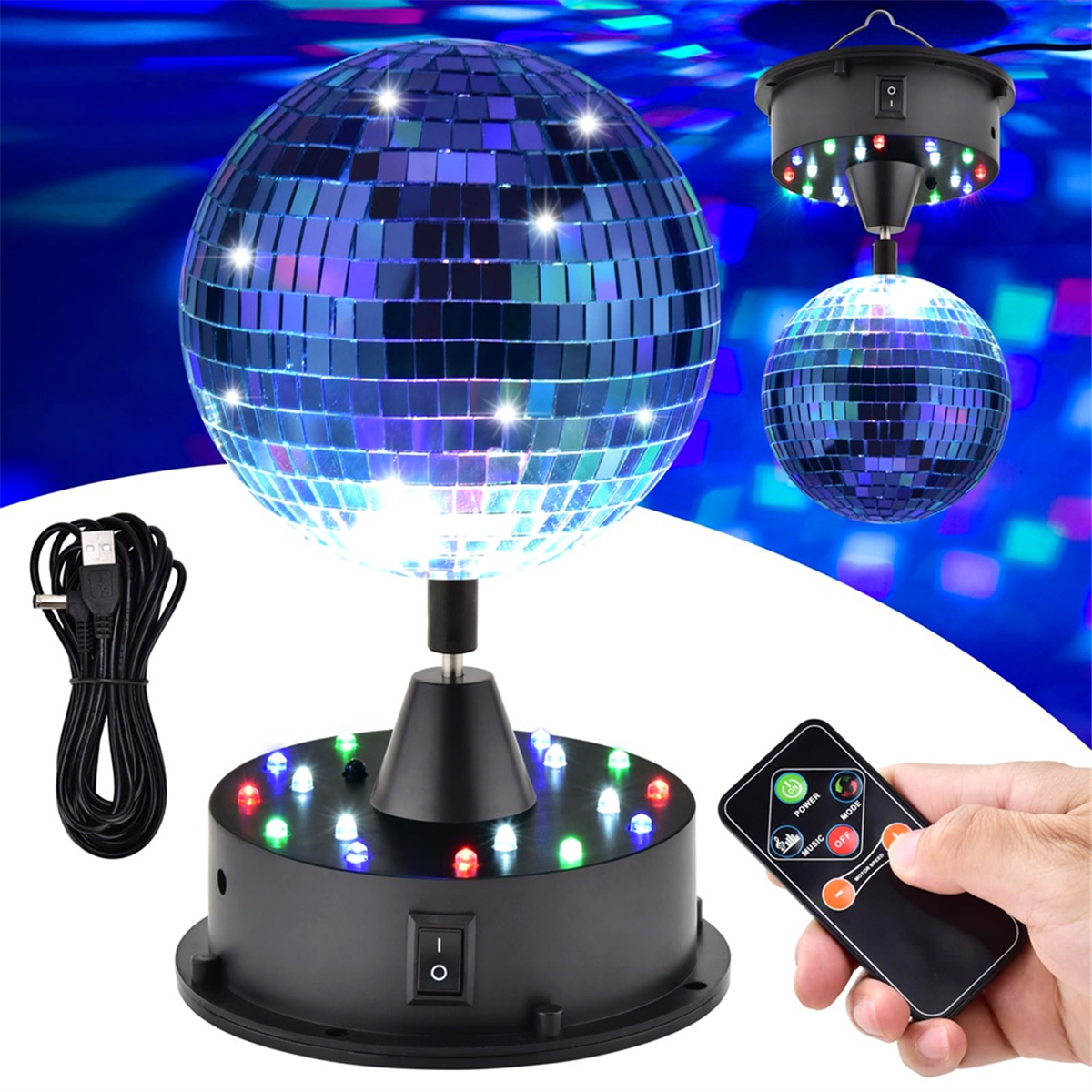 Click here for Unbranded Rotating 5in Disco Ball Party Lights Wit... prices