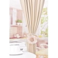 SUQ I OME Elegant Pearl Flower Beige Magnetic Curtain Tieback 2 Count ...