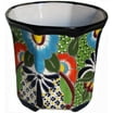 Small-Sized Ayumba Mexican Colors Talavera Ceramic Garden Pot - Walmart.com