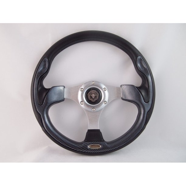 CLUB CAR PRECEDENT Carbon fiber steering wheel golf cart With Adapter 3 ...