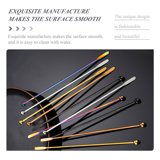 Qiysamall 10Pcs Metal Stirrer Coffee Stirring Stick Cocktail Swizzle ...
