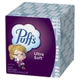 Puffs Ultra Soft Non-Lotion Facial Tissue, 1 Mega Cube Box, Purple, 72 ...