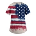 AHMOMEI 250th Anniversary USA Shirt Women Scrubs for Women Red White ...