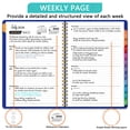 2026 Weekly Monthly Planner with Colored Monthly Labels From Jan to Dec ...